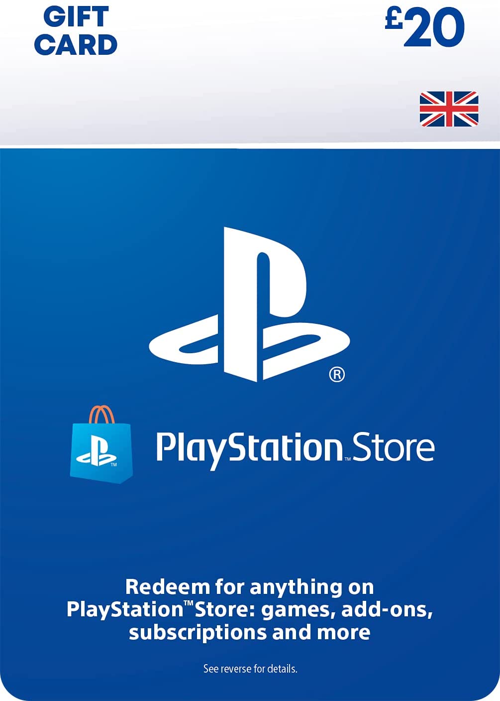 【UK版】PlayStation NETWORK CARD 20 GBP / プレイステーション ネットワークカード 20ポンド - YO!GIFT